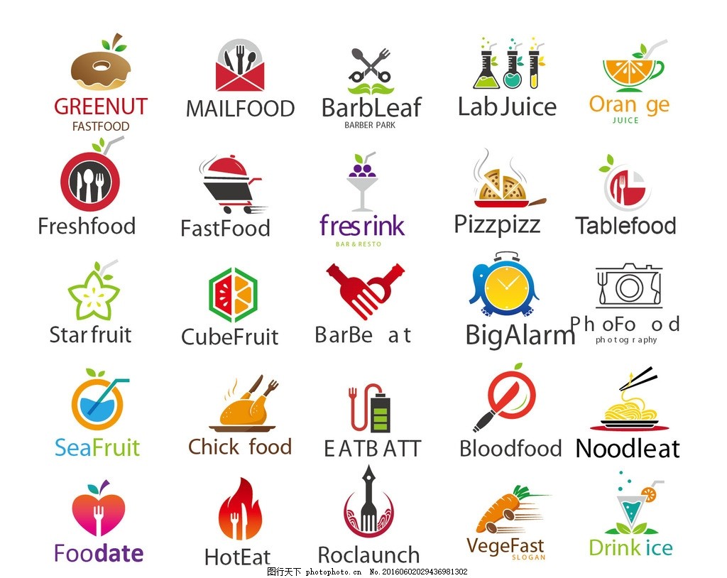 美食logo图片_Logo_LOGO标识-图行天下素材网