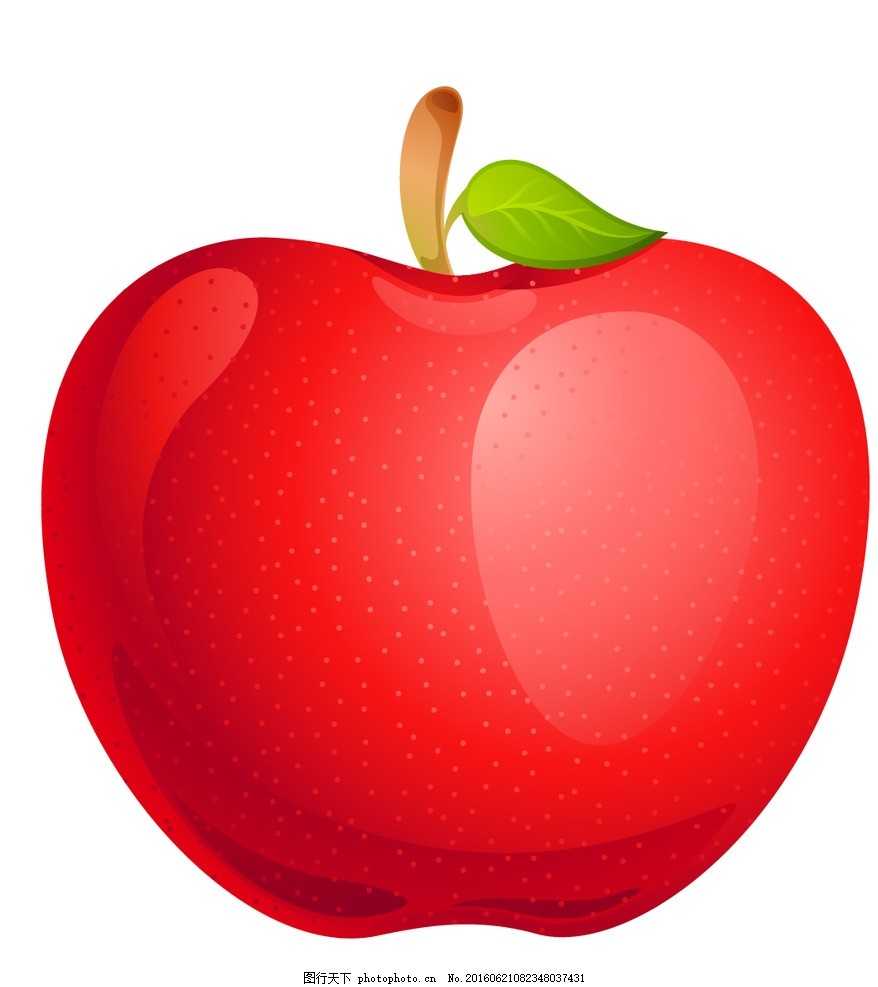 卡通苹果矢量素材图片_动漫卡通_插画绘画-图行天下素材网